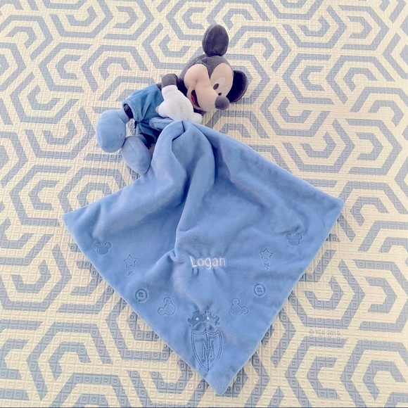 Disney | Other | Personalized Logan Disney Mickey Mouse Baby Lovey ...